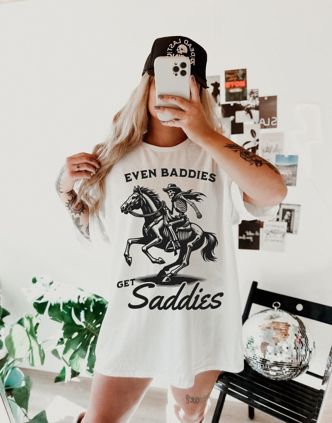 Baddies Get Saddies Tee - White – Sweetees